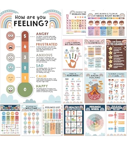 1 Poster Included Emotions Poster 18x24 Laminated Emotions
