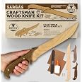 Amazon.com: Sargas Wood Knife Making Kit for Kids & Adults- Huge 13 ...