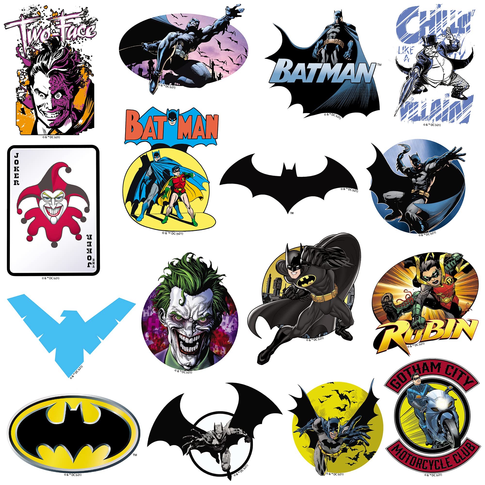 Mua Batman Sticker Pack Die Cut Vinyl Large Deluxe Stickers Variety ...