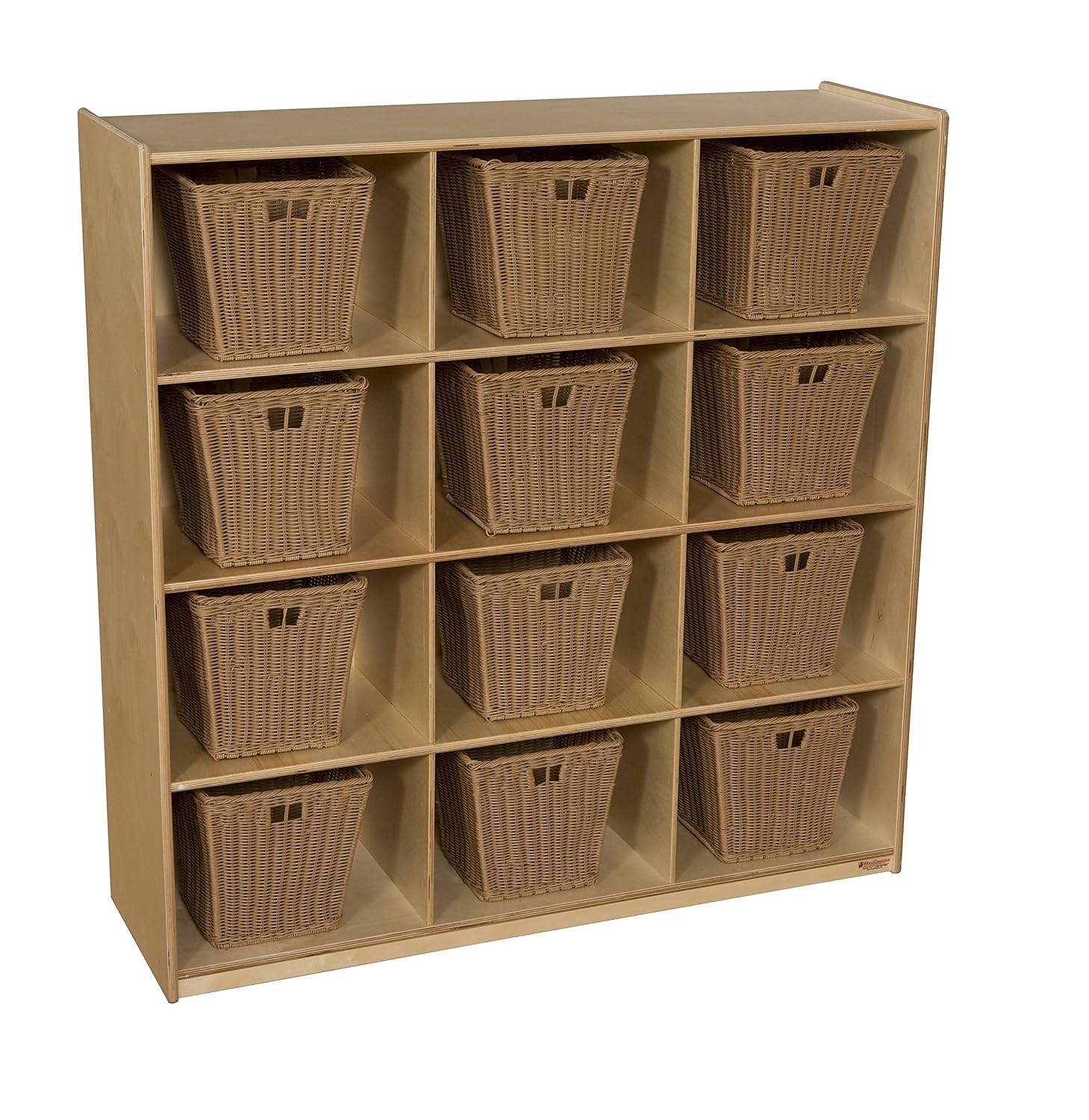 Amazon.com: Wood Designs 50912-719 12 Cubby Storage with Medium Baskets ...