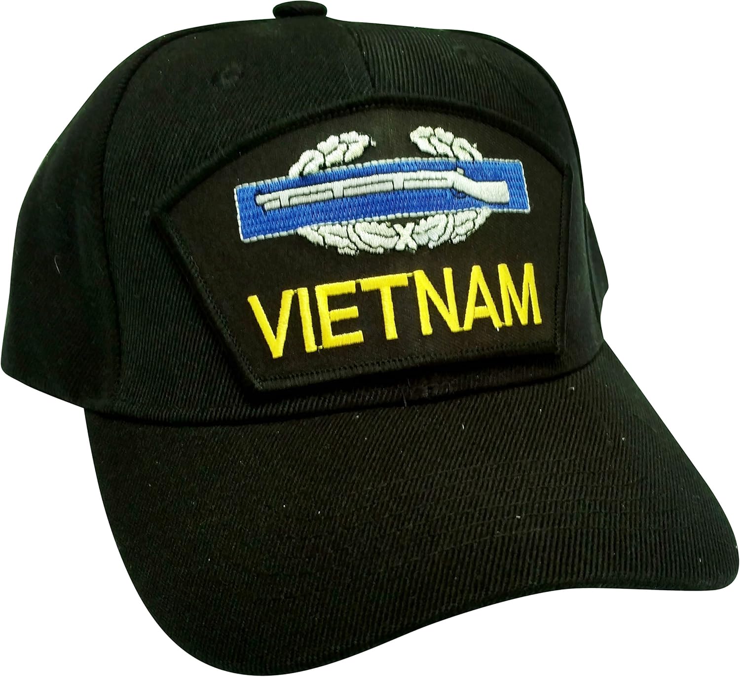Amazon.com: US Army Vietnam CIB Low Profile Adjustable Ball Cap Black ...