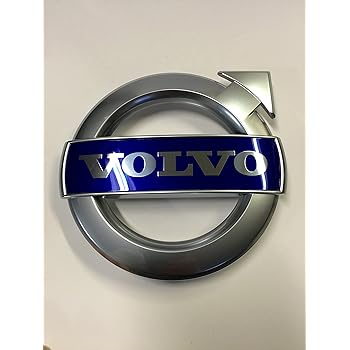 Amazon.com: Genuine Volvo 31383033, Front Radiator Grille Emblem (Matt ...