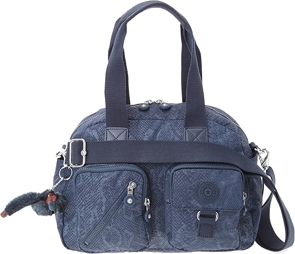 Kipling Defea, Women's Top-Handle Bag, Blue Snake, 33x25x19 cm (B x H x ...