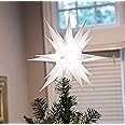 Amazon.com: Elf Logic - 12" LED Moravian Star Tree Topper - Bright ...
