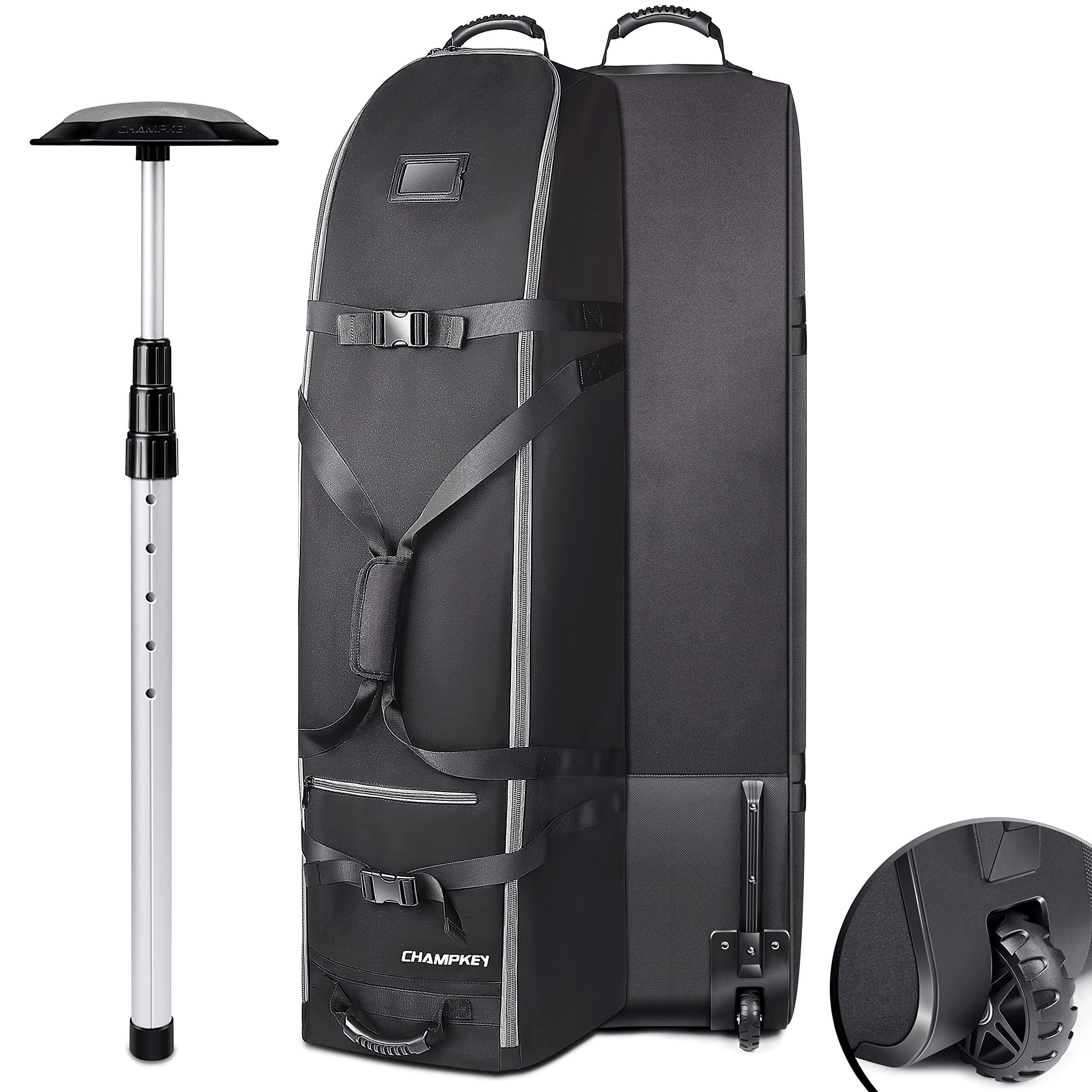 Mua CHAMPKEY 1200D Soft Padded Golf Travel Bag with Support Rod ...