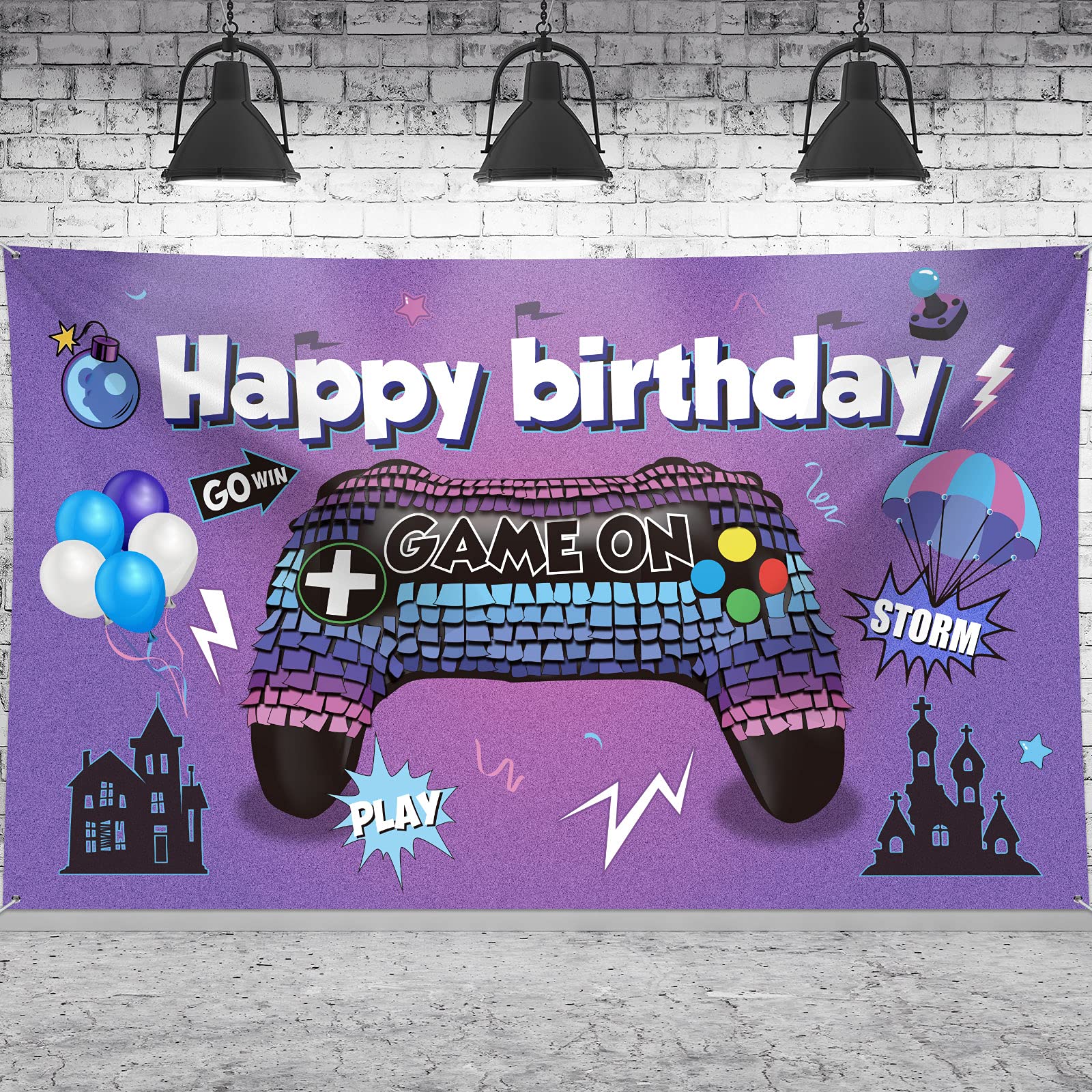 Buy Sumind Video Game Happy Birthday Backdrop Game On Birthday Party Buy Sumind Video Game Happy Birthday Backdrop Game On Birthday Party