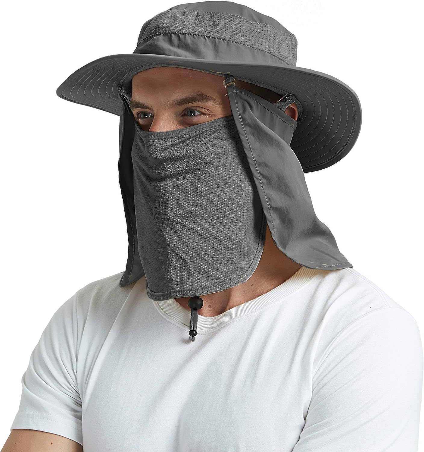 Sombrero de sol de ala ancha de los hombres, protección solar al aire ...