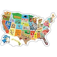 Amazon.com - RV State Travel USA Map Vinyl Sticker - Camper Trailer ...