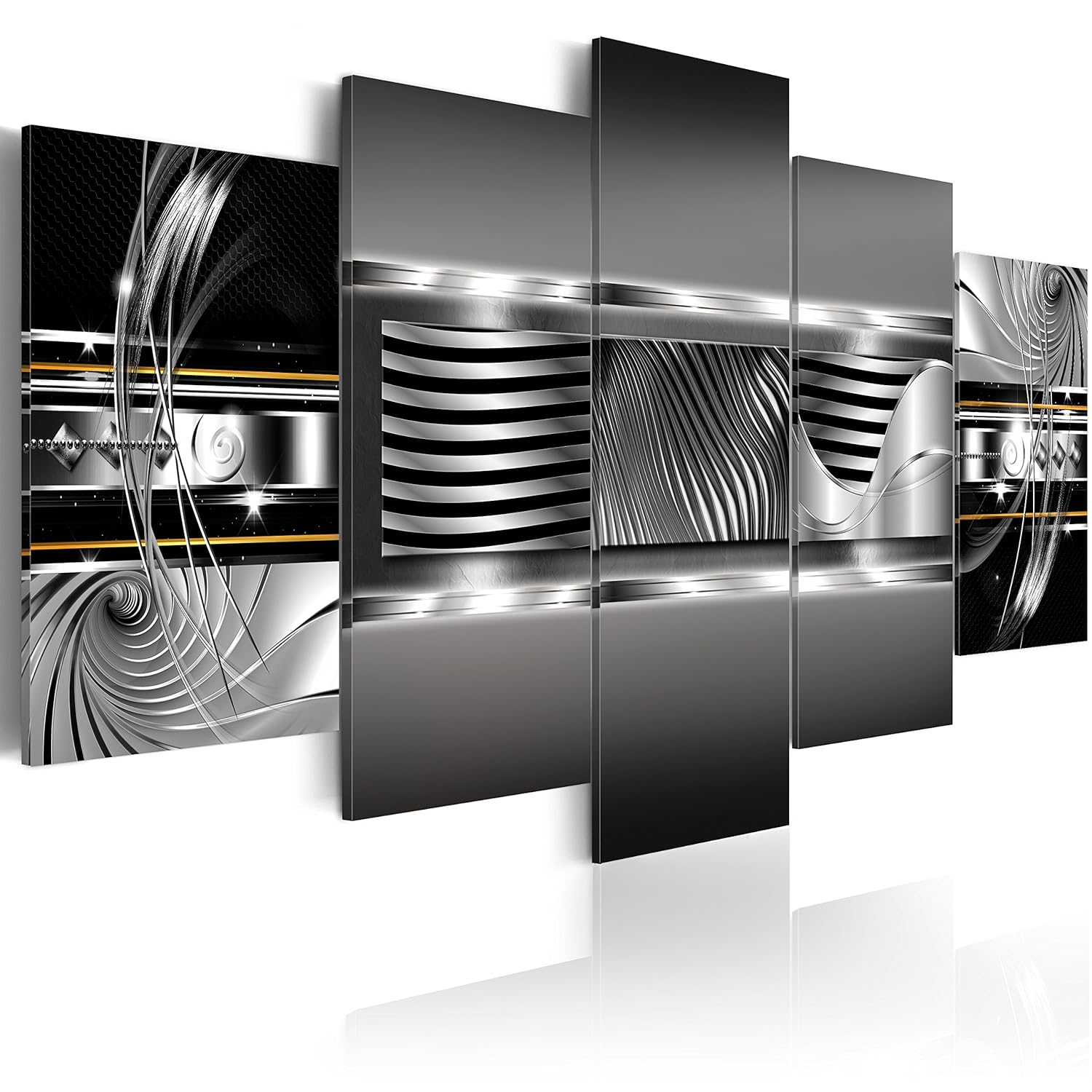 Amazon.de: murando - Bilder 200x100 cm Vlies Leinwandbild 5 TLG ...