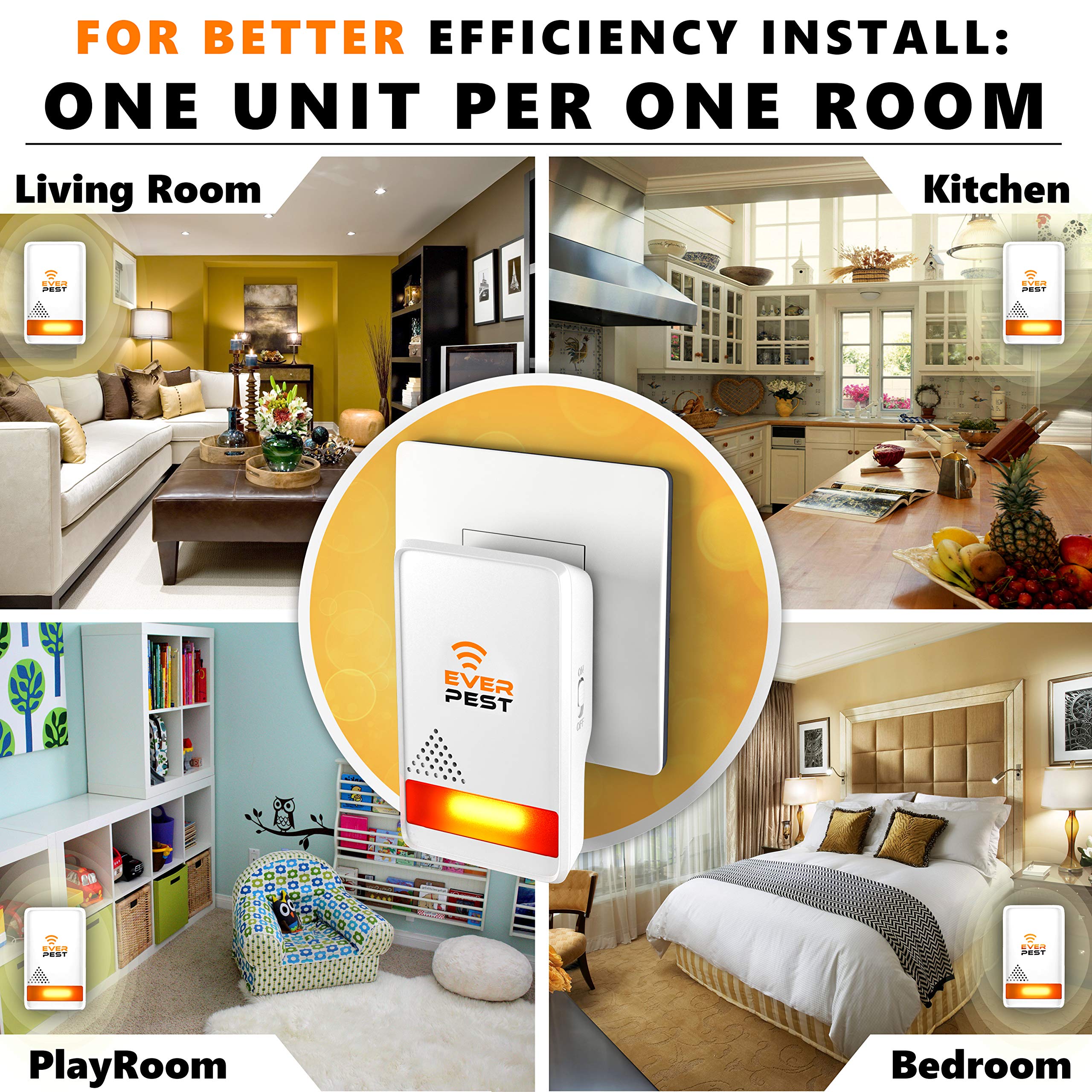 Mua Ultrasonic Pest Control Repeller Plug in 2 Pack Repellent Control ...