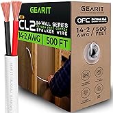 Amazon.com: GearIT 12/2 Speaker Wire (250 Feet) 12AWG Gauge - in Wall Audio Speaker Wire Cable ...