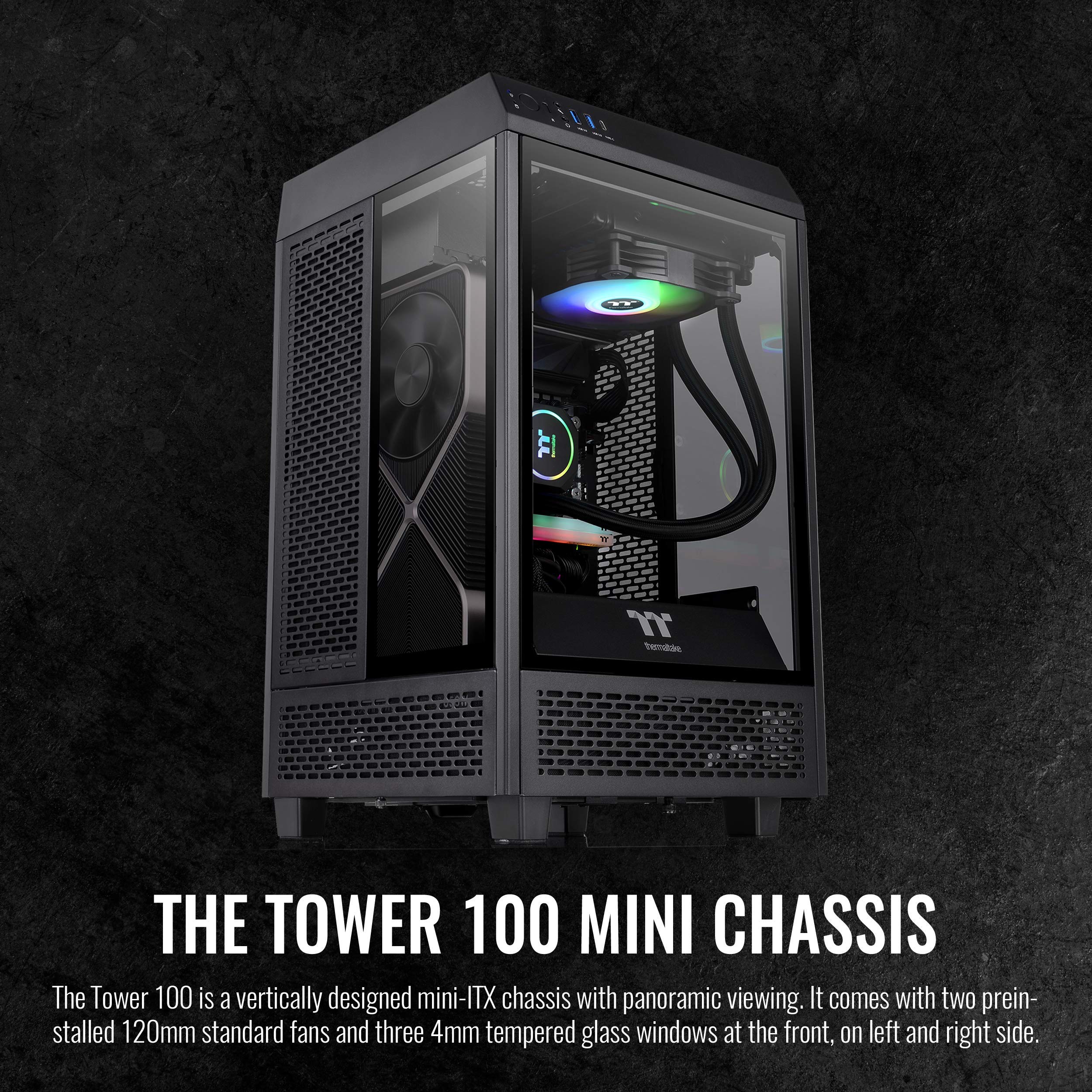 Mua Thermaltake Tower 100 Black Edition Tempered Glass Type-C (USB 3.1 ...
