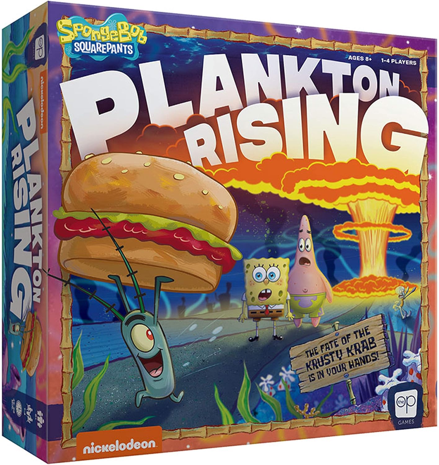 USAopoly Bob Esponja: Plankton Rising Cooperative Dice y Juego de ...