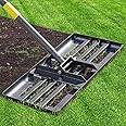Amazon.com : Lawn Leveling Rake - Heavy Duty 17"x10" Stainless Steel ...