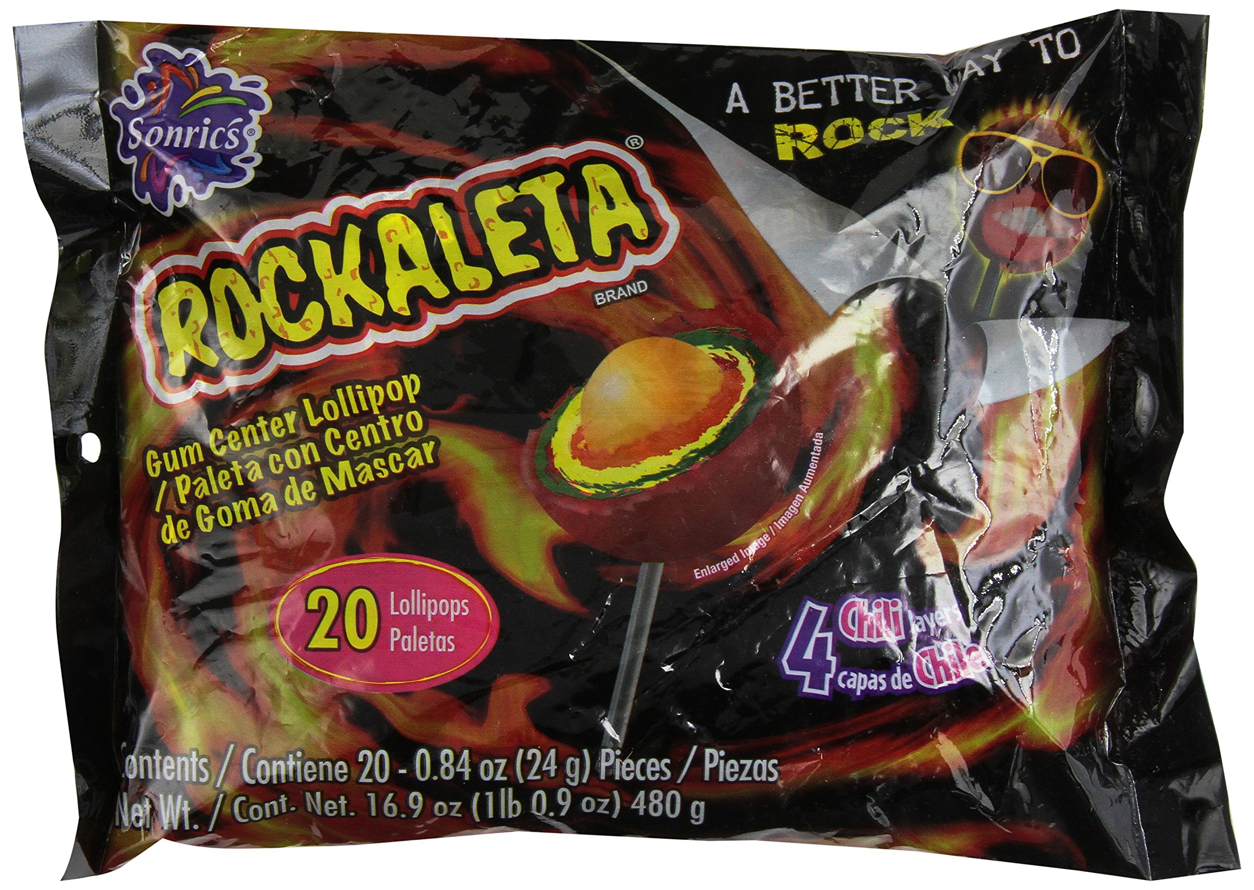 Amazon.com : Sonrics Gudu Pop Mix Soft Candy Mexican Lollipops. 15.8 oz ...