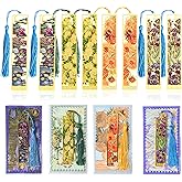 Amazon.com: 4 Pieces Metal Bookmarks with Tassel, Handmade Golden ...