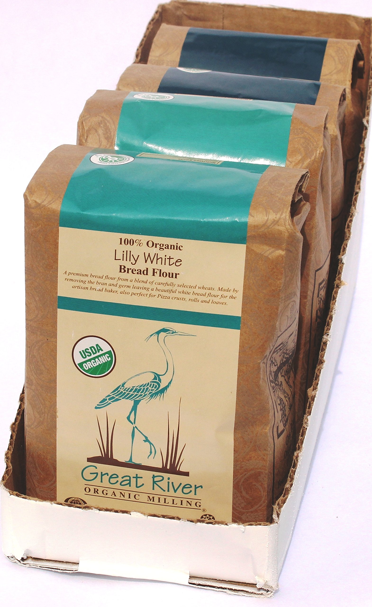 Amazon.com : Great River Organic Milling, Bread Flour, Whole Wheat ...