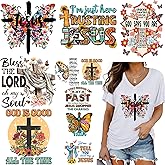 Amazon.com: 10 Sheets Jesus Iron On Decals Heat Transfer Patches for ...