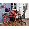 Amazon.com: JJS 48" Home Office Gaming Computer Desk with Removable ...