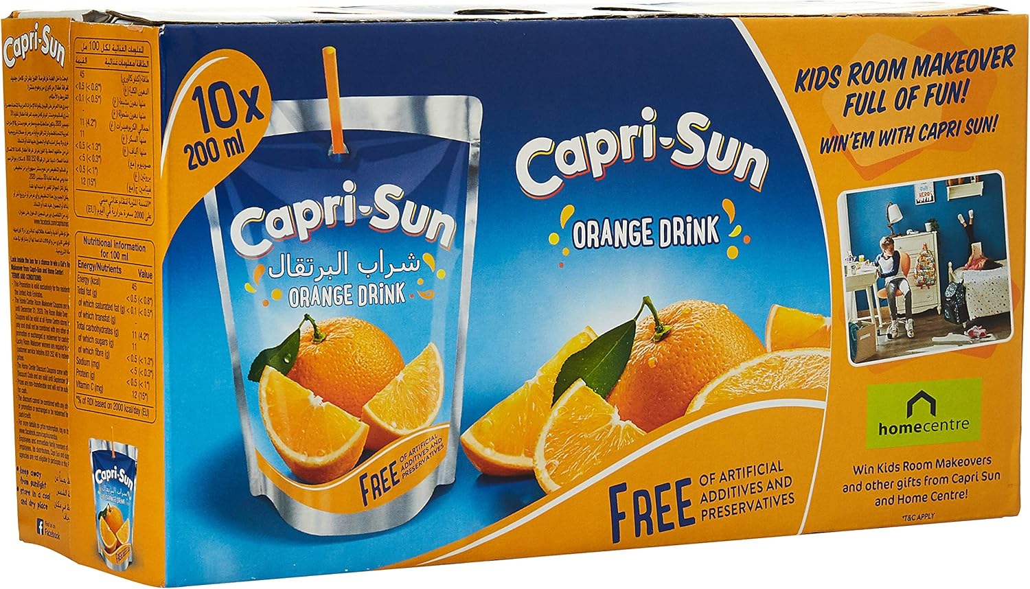 Capri-Sun Orange Juice, 200 ml - Pack of 10: Buy Online at Best Price ...