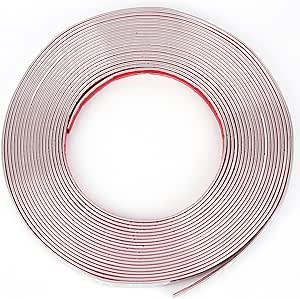 15 Metros Tira de Moldura Cinta Cromada Autoadhesivo Embellecedor ...