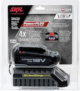 SKIL SC118B-LI 18-Volt 1.3Ahr Li-Ion Charger and Battery Kit - Cordless ...