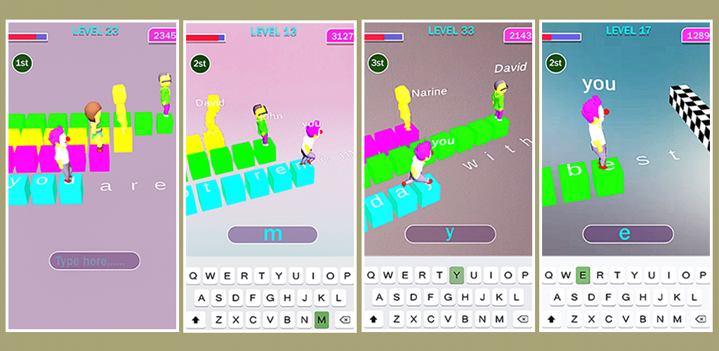 Type Correct Alphabets and Words Faster and Sprint to Win the Typing ...