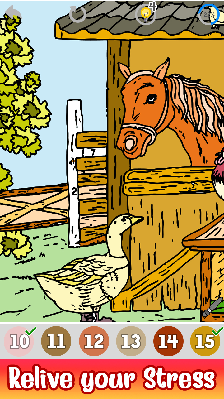 Amazon.com: Country Farm Color by Number Book - Grownups Paint ...