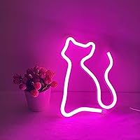 Amazon.com : Cat Neon Light, Cute Neon Cat Sign, Battery or USB Powered ...