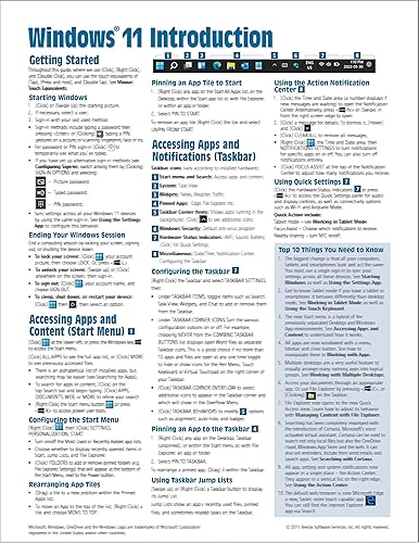 Windows 11 Introduction Quick Reference Guide (Cheat Sheet of ...