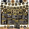 Amazon.com: 60th Birthday Decorations for Men Women,16PCS Back in 1964 ...