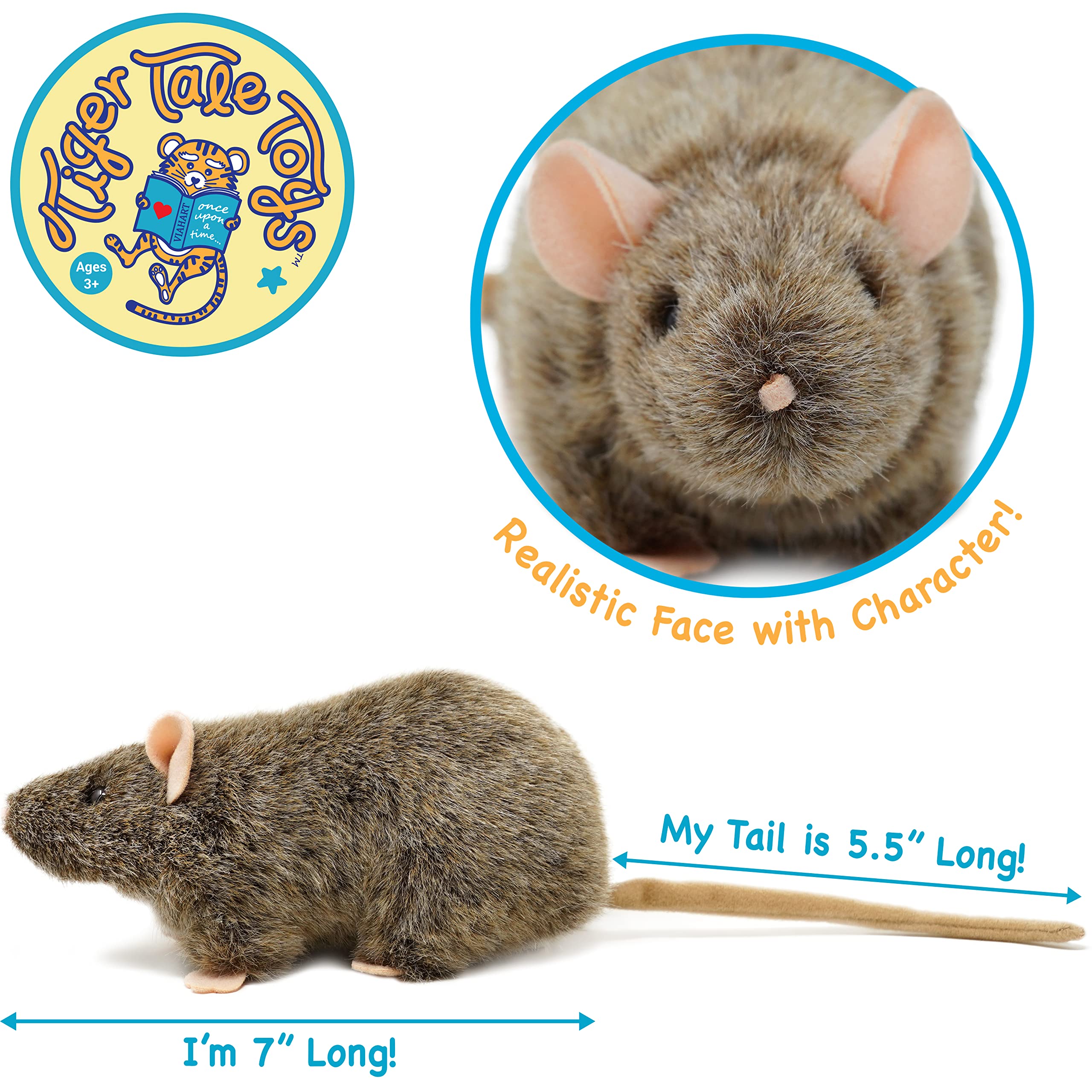 Mua VIAHART Reuben The Rat - 7 Inch Stuffed Animal Plush Mouse - by ...