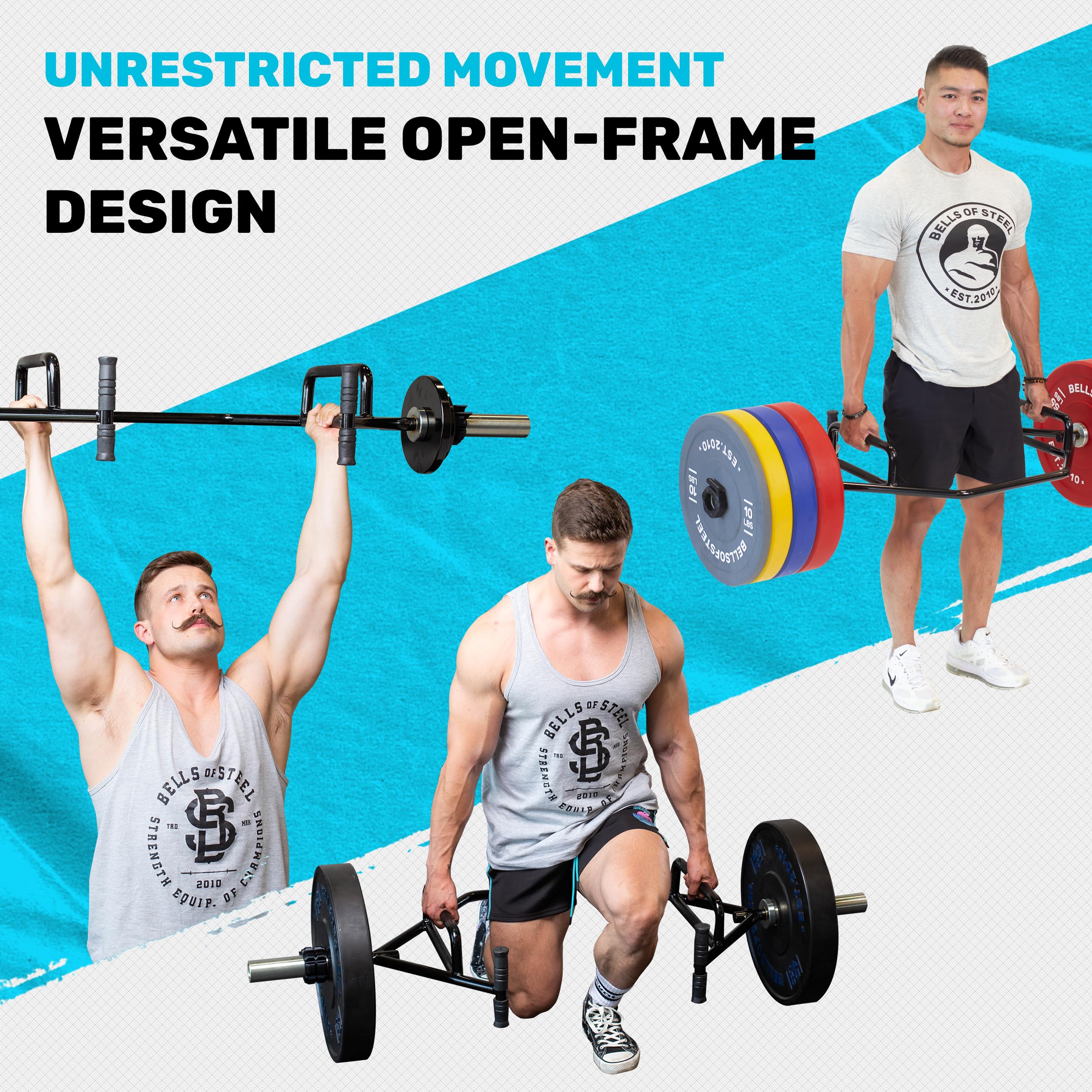 Mua Trap Bar [Bells of Steel] Hex Bar Deadlift, Open-Ended Frame Trap ...