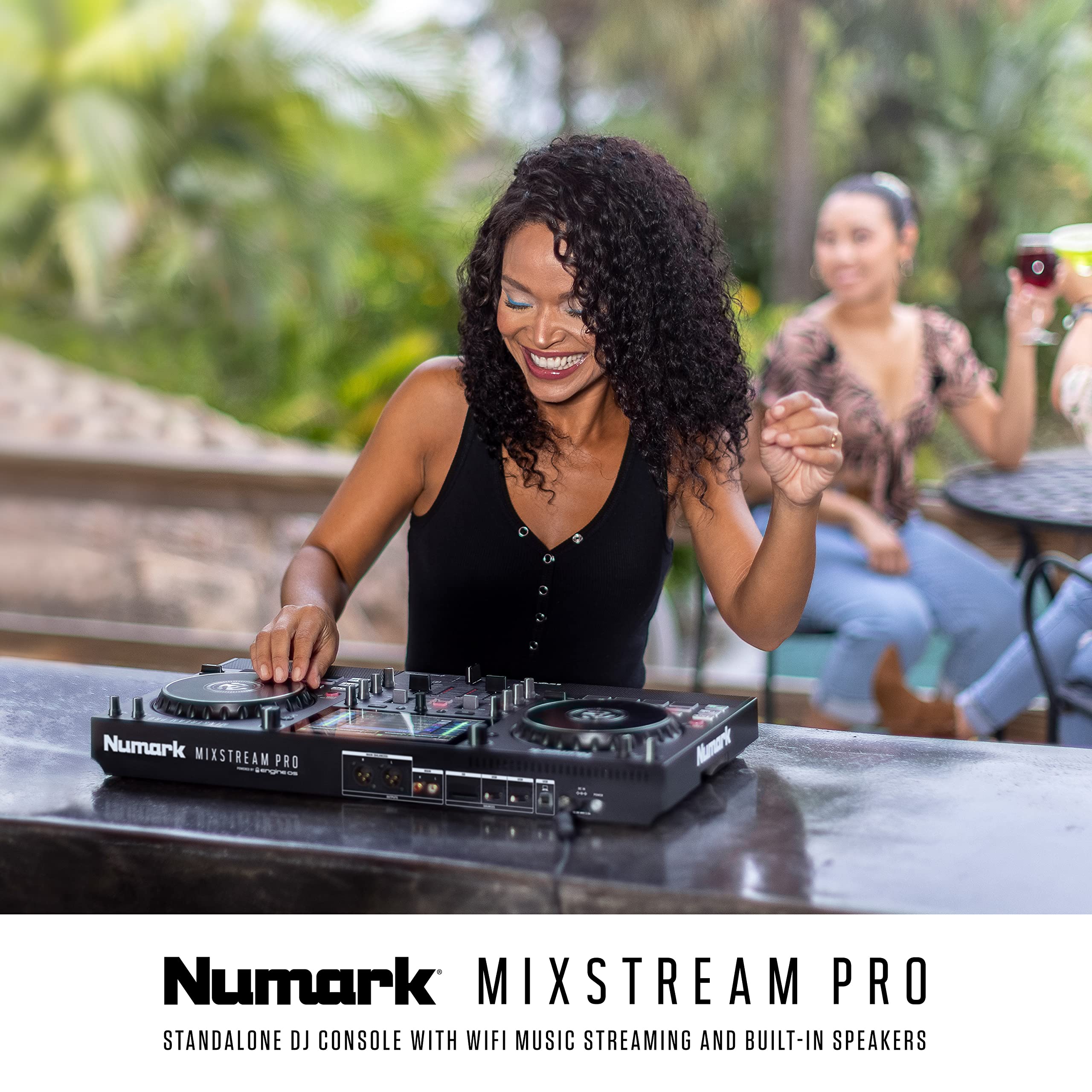 Numark Mixstream Pro Standalone System With Speakers, 7” Touch Screen ...