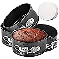 Amazon.com: RFAQK 4-Inch Springform Cake Pan Set - 4 Pack Small ...