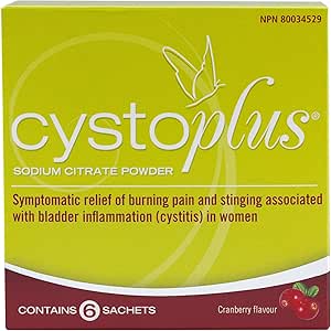 Cystoplus Urinary Pain Relief Sachets, 6 Count, Cranberry, 186g: Amazon ...