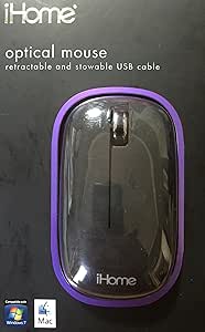 Amazon.com: iHome Optical Mouse with Retractable Cable (IH-M804OU ...
