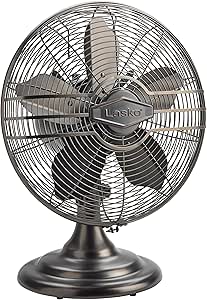 Amazon.com: Lasko R12210 Classic Metal Table Fan with 12-inch Fan Blade ...