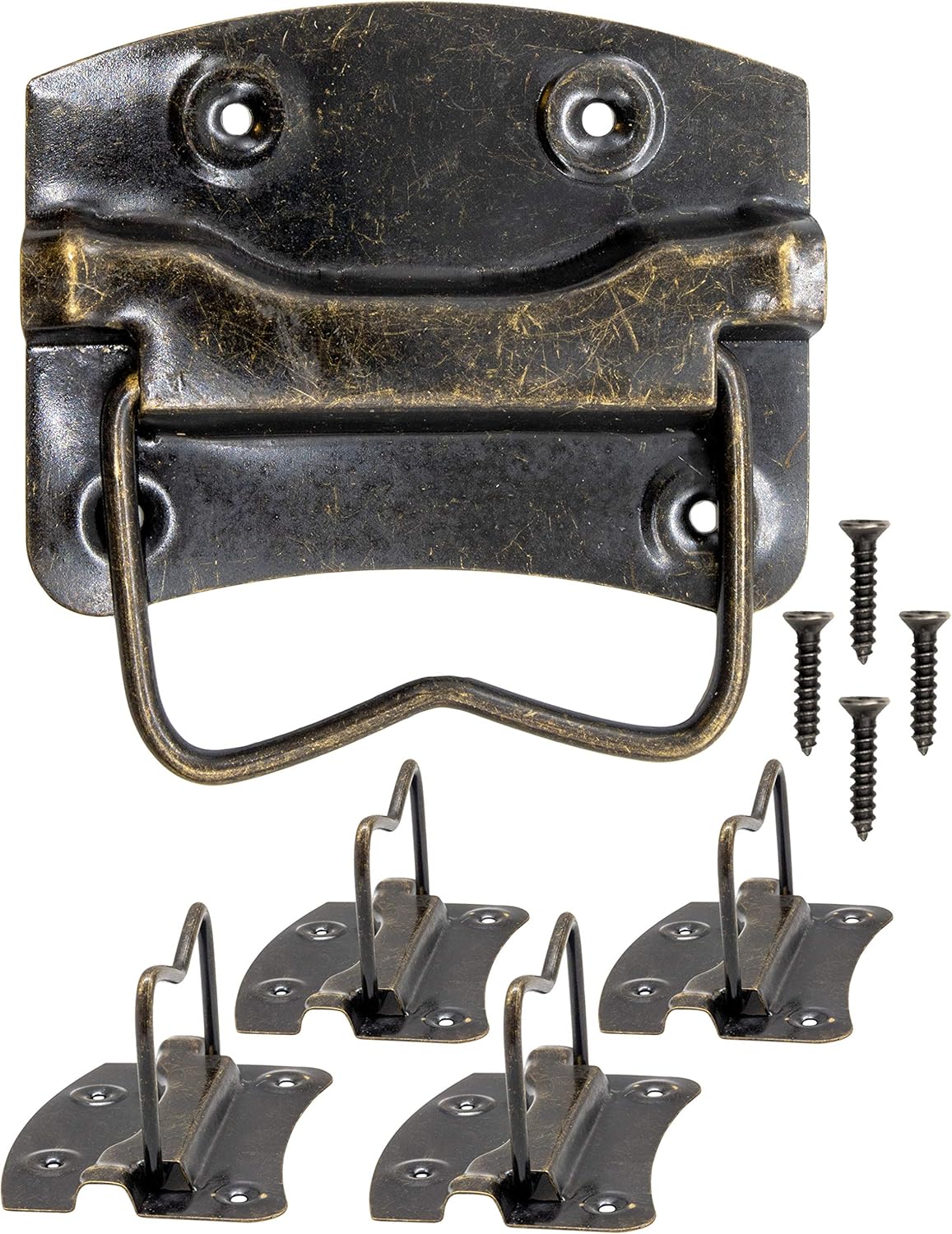 FUXXER® – 4 x Antique Folding Handles, Foldable Handles for Chests ...
