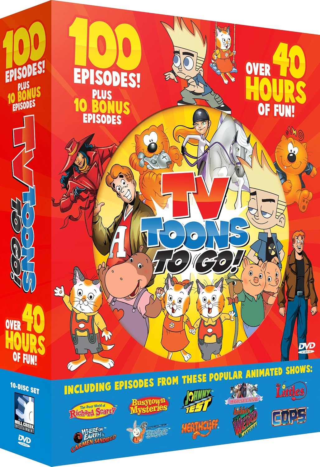Amazon.com: TV Toons To Go - 100 Cartoon Collection: Johnny Test ...