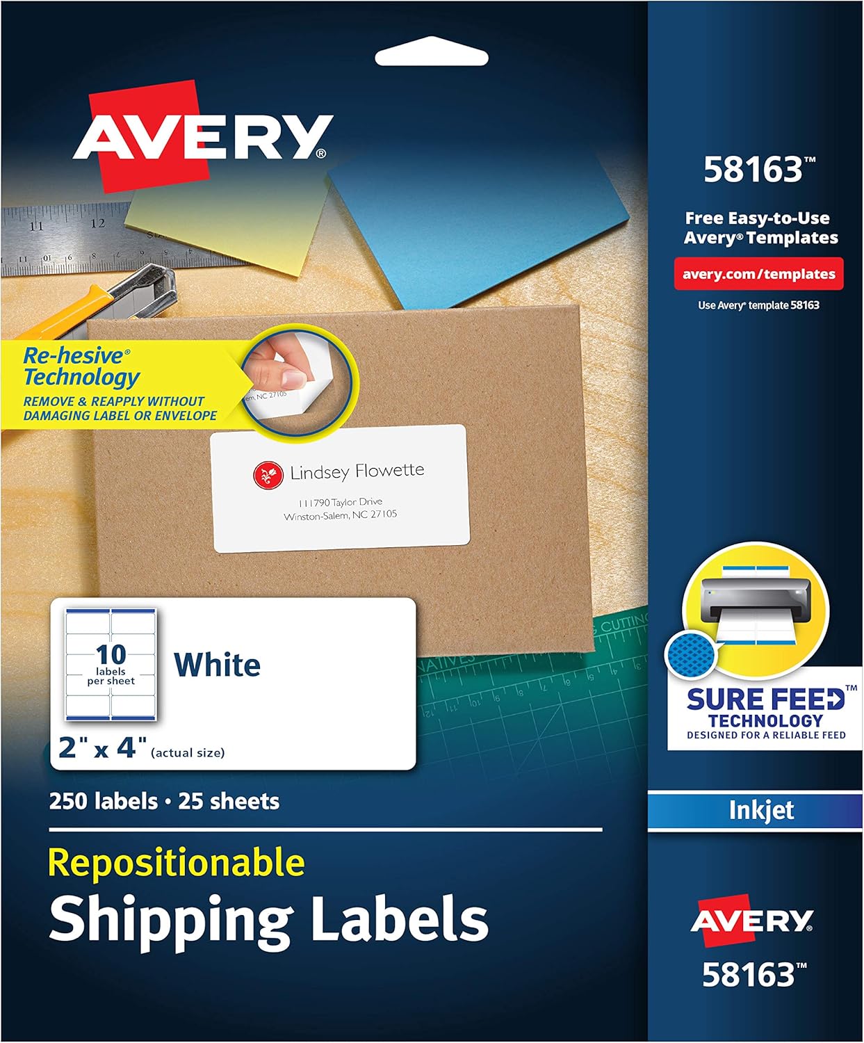 Avery 3X5 Label Template