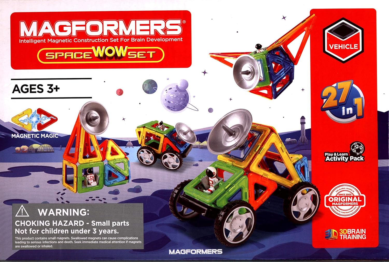 Magformers Space Wow 22-Piece Building Set: Amazon.co.uk: Toys & Games