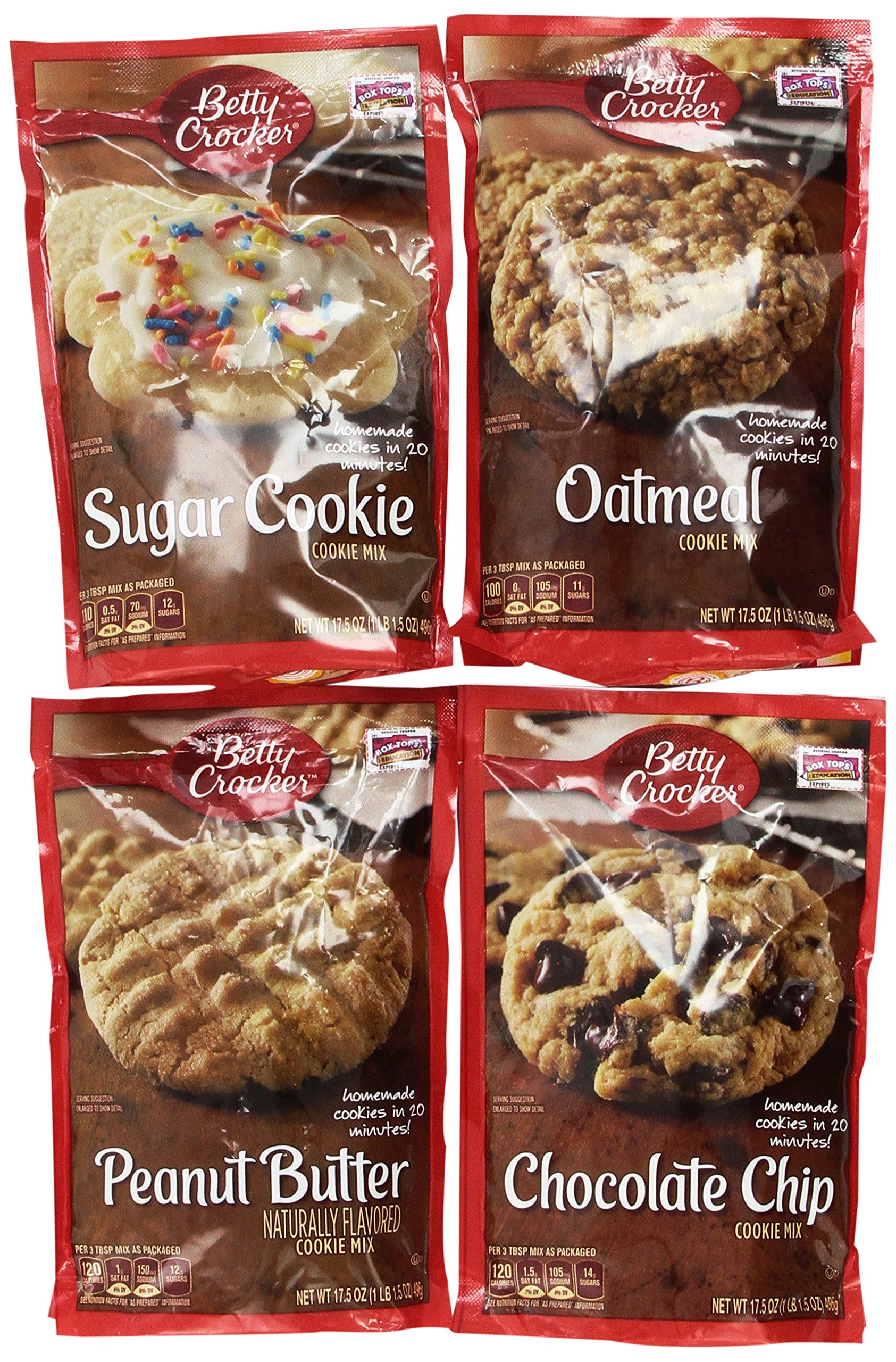 Amazon.com : Betty Crocker, Cookie Mix, Chocolate Chip, 17.5oz Pouch ...