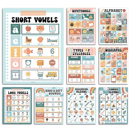 Mua Hadley Designs Sound Wall Classroom Phonics Posters - Syllable ...