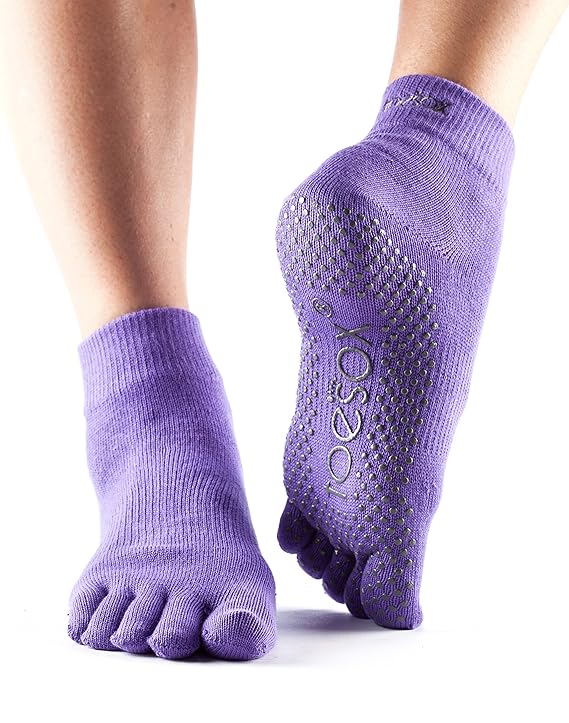 Toesox Unisex's Toe Ankle Socks-Light Purple, Small: Amazon.co.uk: Clothing
