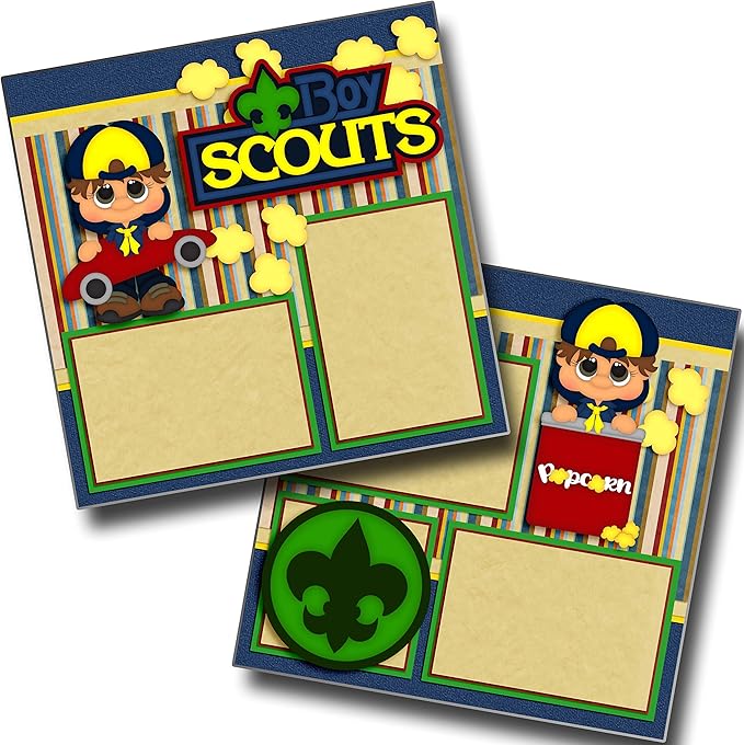 Amazon.com: Boy Scouts - Premade Scrapbook Pages - EZ Layout 4172