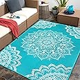 Amazon.com: Yamaziot Waterproof Outdoor Rug 5x8 ft, Reversible Plastic ...