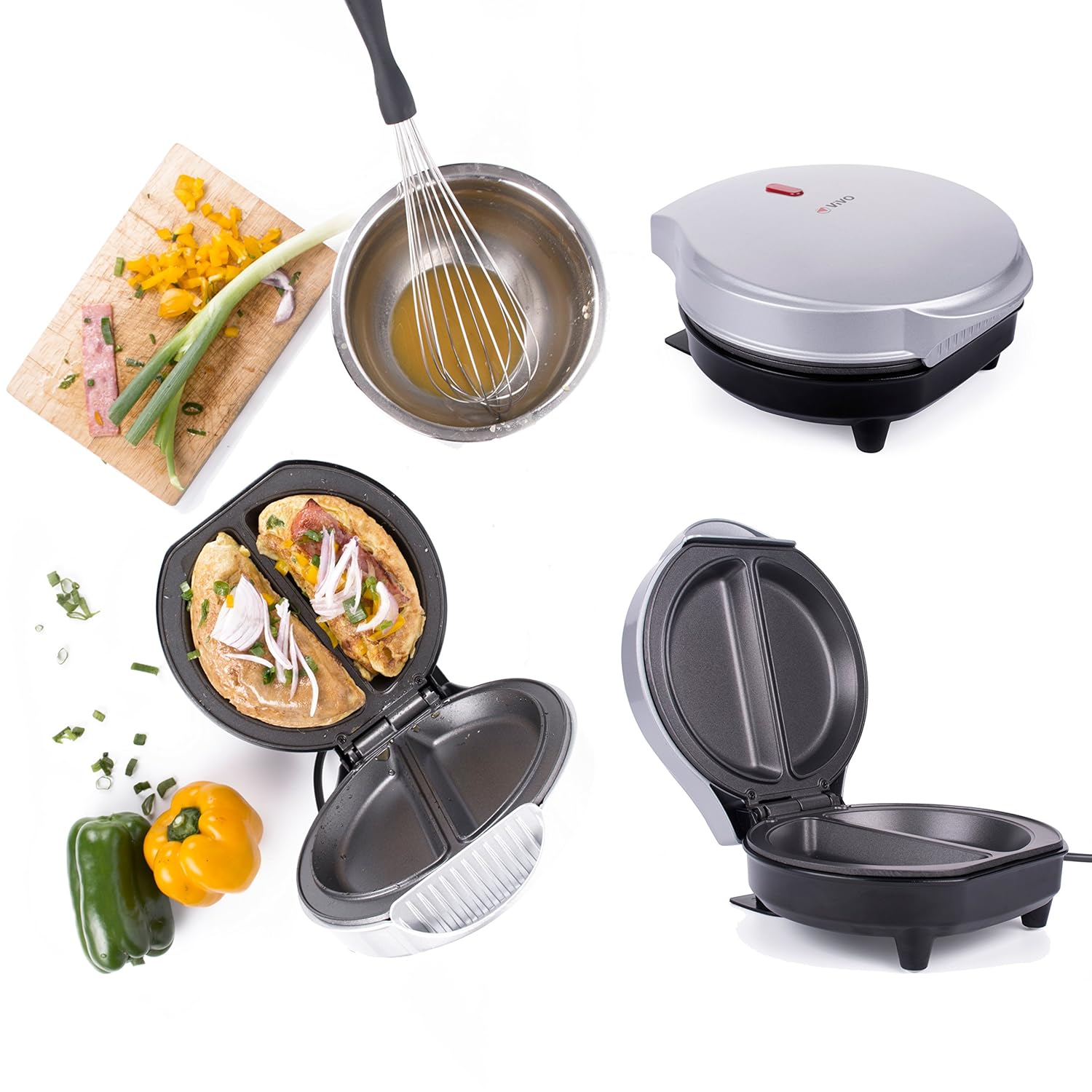 Premium Non Stick Electric Omelette Maker - 700 Watts - Perfect Egg ...
