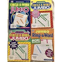 Lot of 4 Kappa Superb Jumbo Ring-A-Word Circle-A-Word Leftover Hidden ...