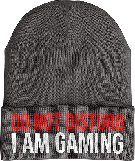 I Am Gaming, Funny Beanie Hat, Gamer Gifts for Boys Mens Novelty Skull ...